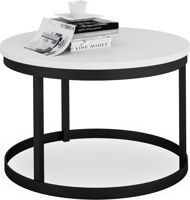 ADRK Furniture Konferenční stolek RINEN CT-RNN-B-W