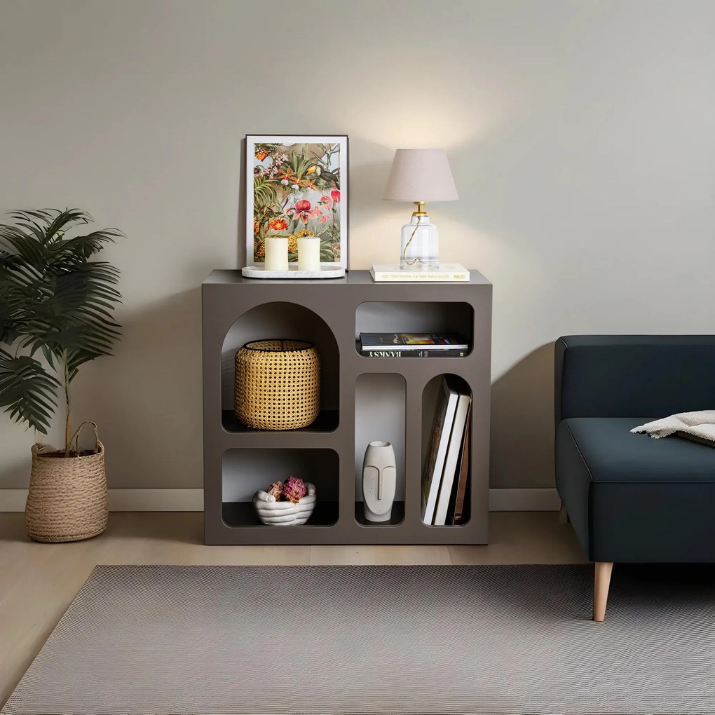 Kalune design Konzolový stolek LESA antracitový