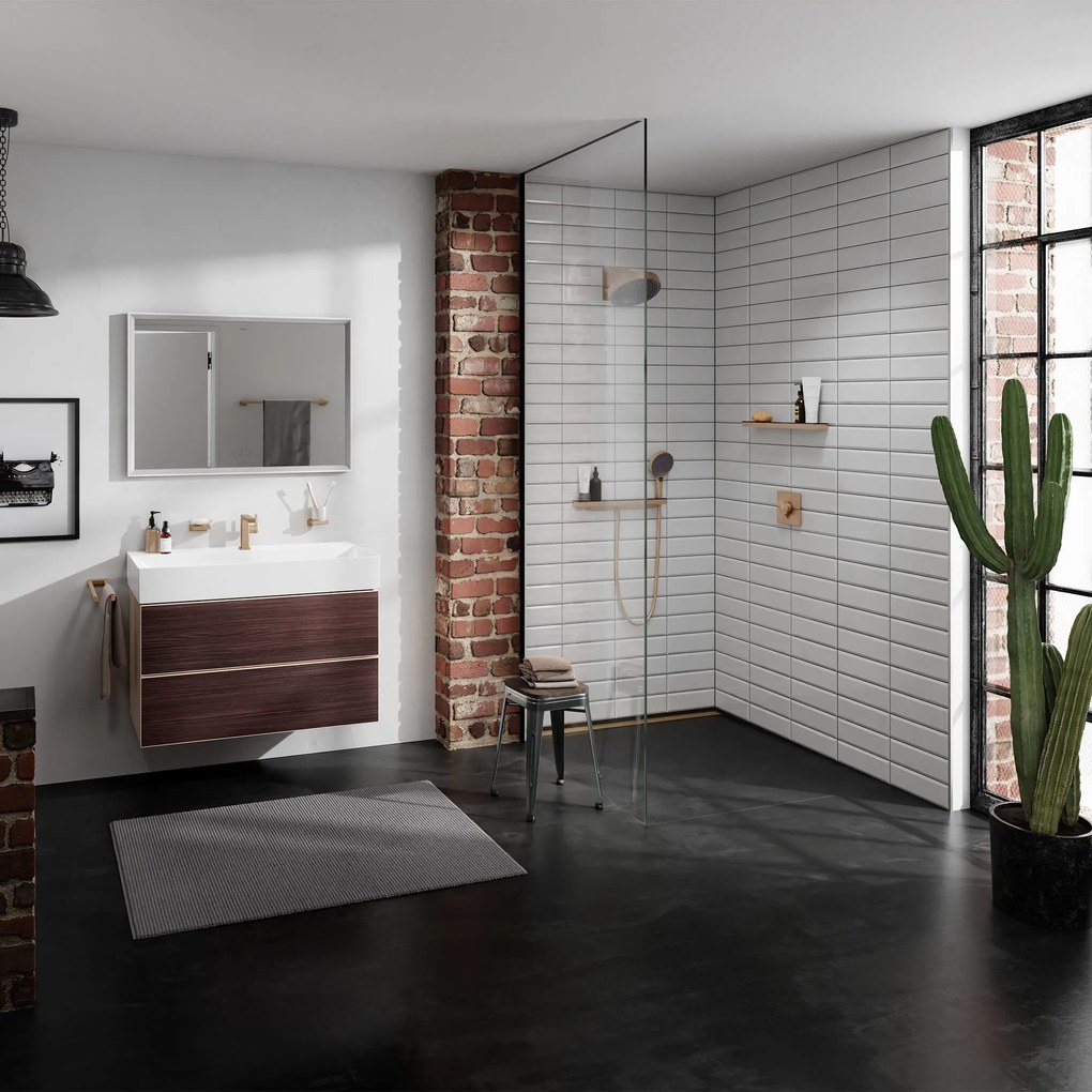 Hansgrohe ShowerSelect Comfort E, termostat pod omítku pro 2 spotřebiče, kartáčovaný bronz, HAN-15572140