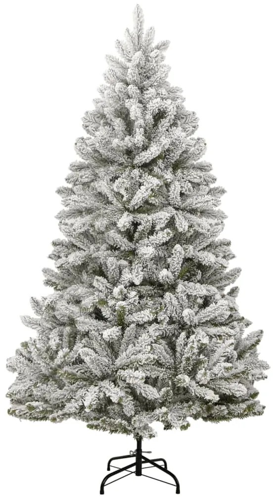 Umělý sklápěcí vánoční stromek s 300 LED a koulemi 180 cm