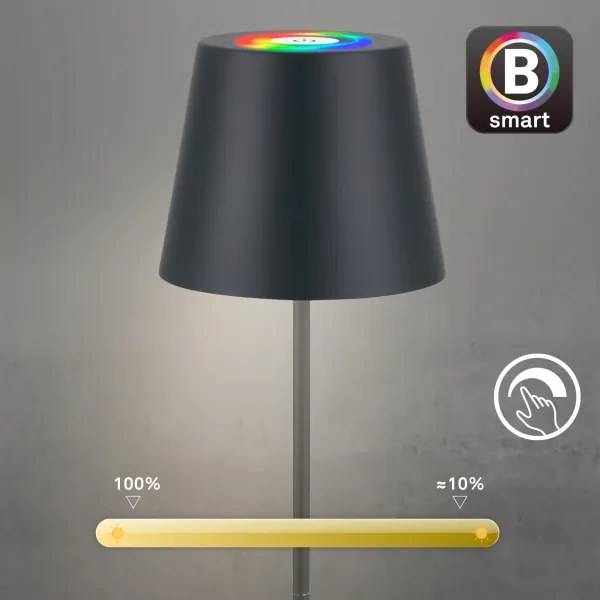 Briloner 7559015-LED RGB St stolní lampa COLORIS 3,5W/5V IP44 2000mAh Wi-Fi Tuya
