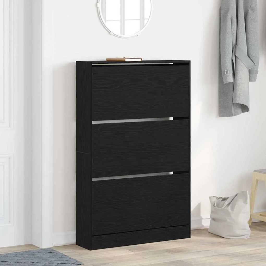 vidaXL Botník 80 x 21 x 125,5 cm kompozitní dřevo [869104] Barva: dub sonoma