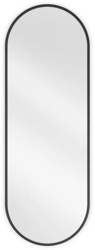 Mexen Loft, oválné koupelnové zrcadlo 100 x 35 cm, barva rámu černá matná, 9851-100-035-000-70