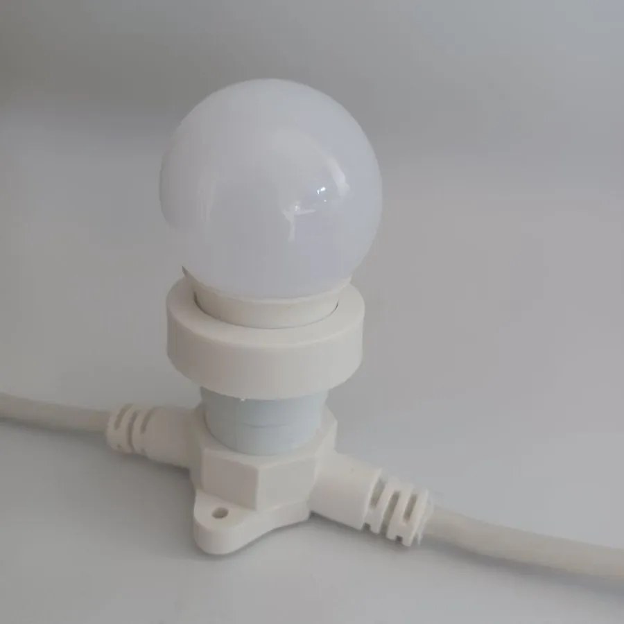 LED žárovka SMDE, teple bílá, patice E27, 12 diod, IP44