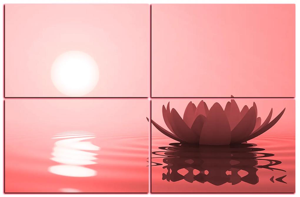 Obraz na plátně - Zen lotus 1167CD (150x100 cm)