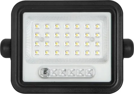 LED Stm. solární reflektor LED/50W/3,2V IP65 3800 mAh černá + dálkové ovládání