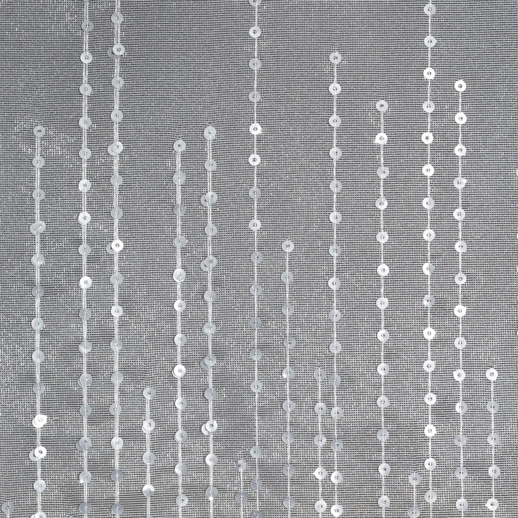 ZÁCLONA NA KROUŽCÍCH SOLEI 140X250 CM BÍLÁ
