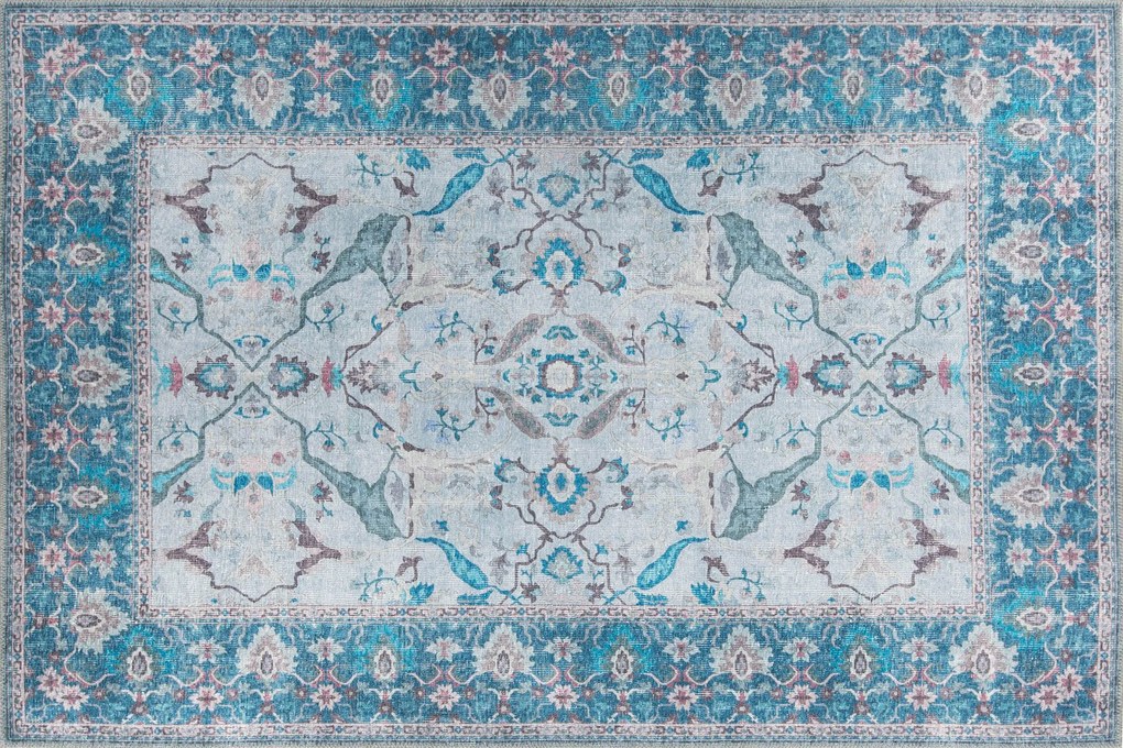 Conceptum Hypnose Kusový koberec Dorian Chenille - Blue AL 333, Vícebarevná Rozměr koberce: 75 x 150 cm