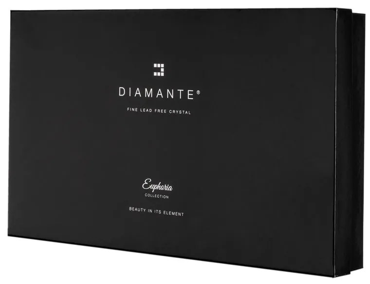 Diamante sklenice na šampaňské Silhouette City 200 ml 6KS v saténovém balení