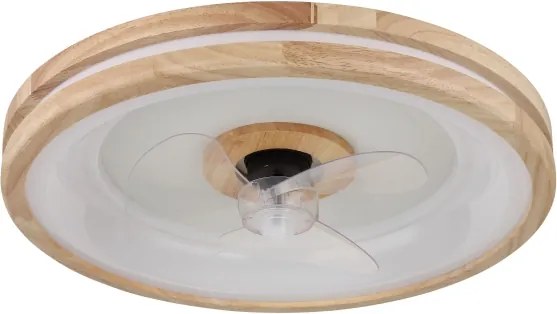 Globo 03650 - LED Stropní svítidlo s ventilátorem GATIAN LED/30W/230V hnědá + DO