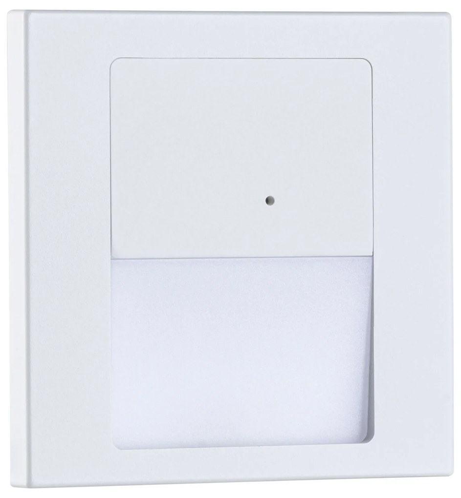 Paulmann 80002 Tsaro, svítidlo do stěny se senzorem, 1W LED 2700K, matná bílá, 8x8cm