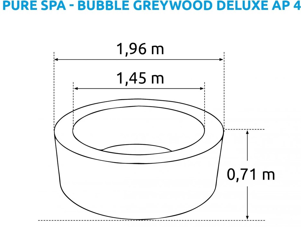 Nafukovací vířivka Marimex Pure Spa - Bubble Greywood Deluxe AP 4 - Intex 28440 [6382095]
