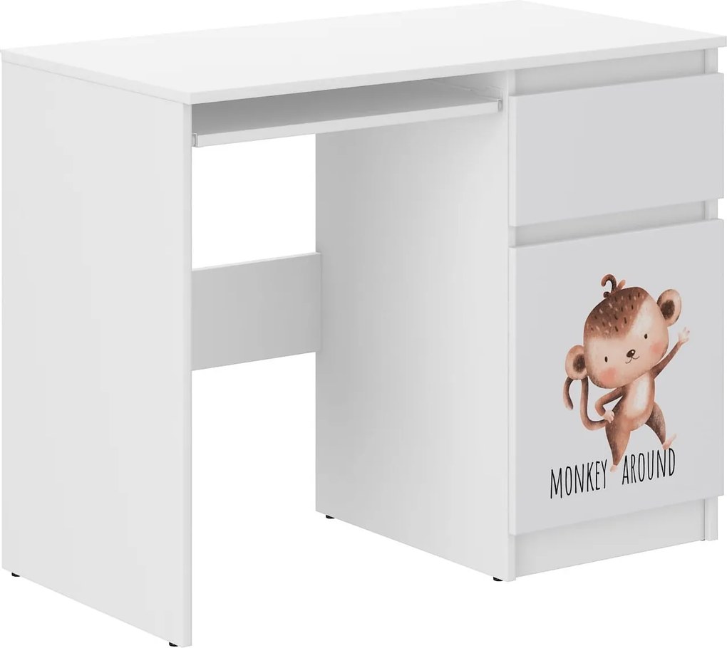 Wooden Toys Dětský psací stůl N-33 SAFARI OPICE