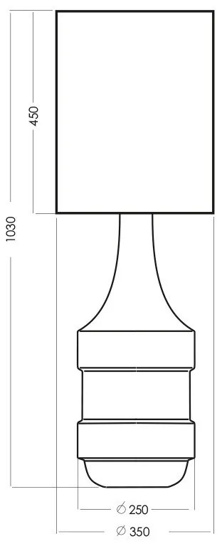 4concepts Designová stolní lampa BIARITZ Barva: Bílo-zlatá