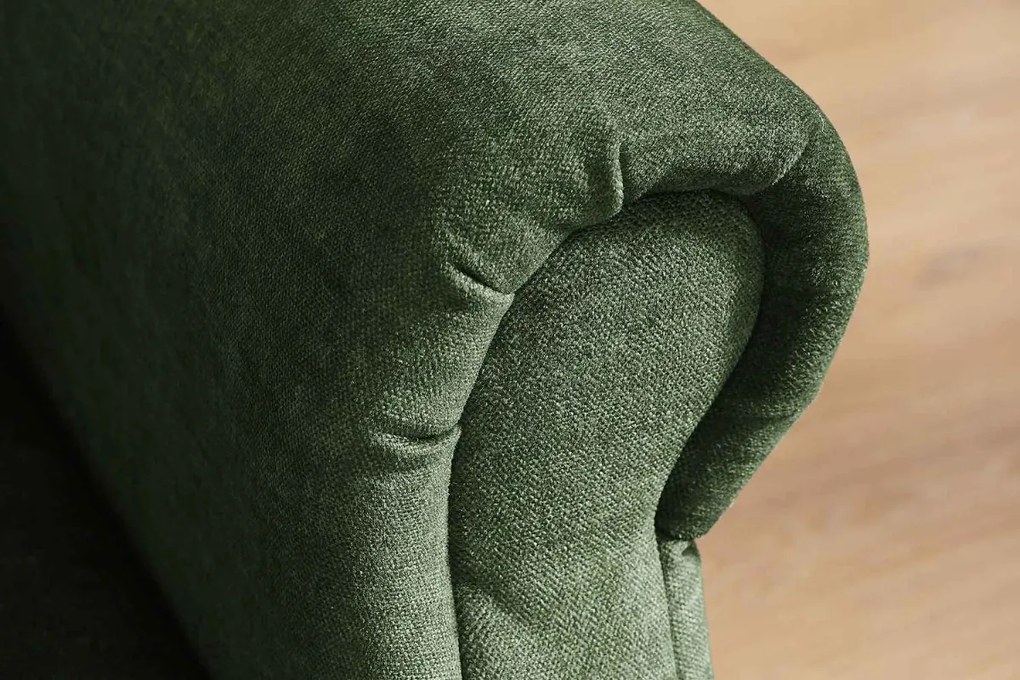 Designová rozkládací sedačka Scarlet 220 cm zelený samet