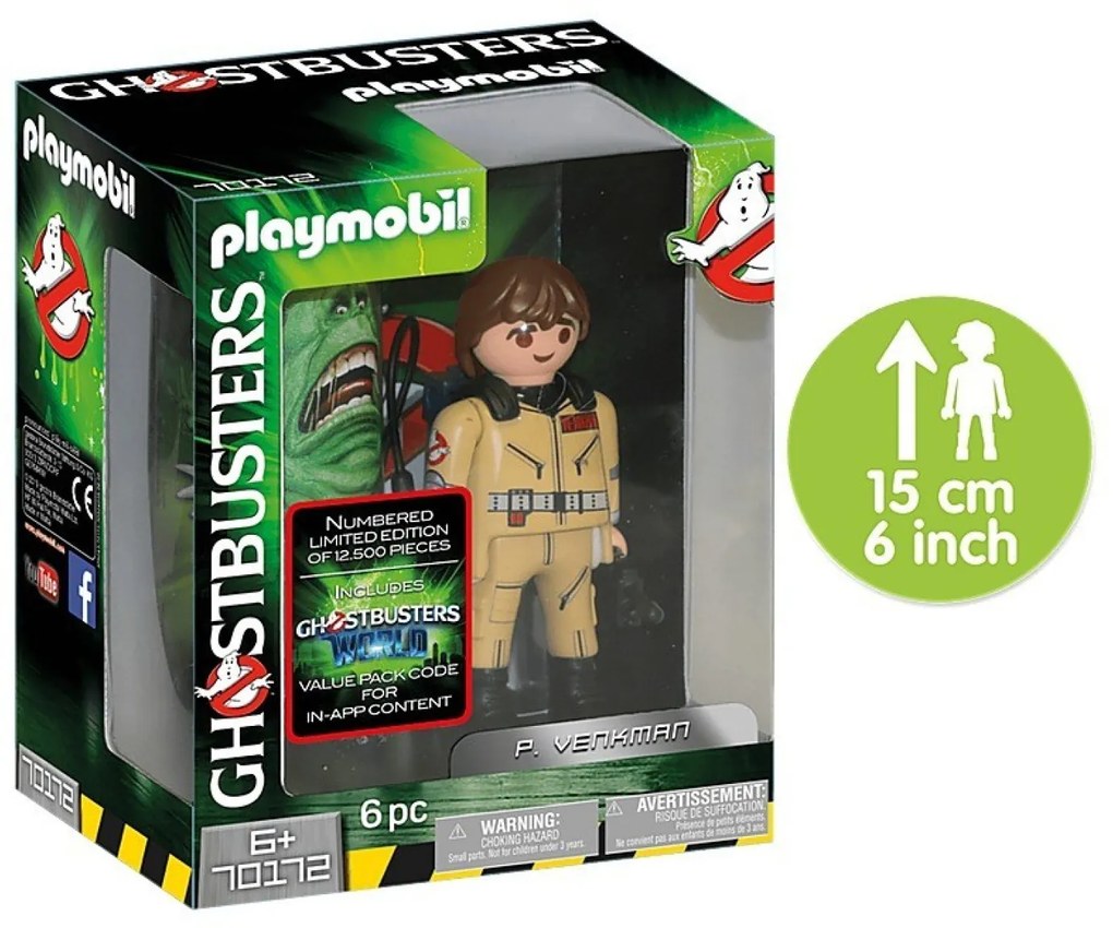 Playmobil 70172 ghostbusters sběratelská figurka p. venkman 15cm