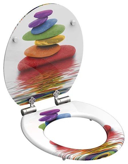 Eisl Sanitär WC prkénko MDF Soft Close Colorful Stones 80120