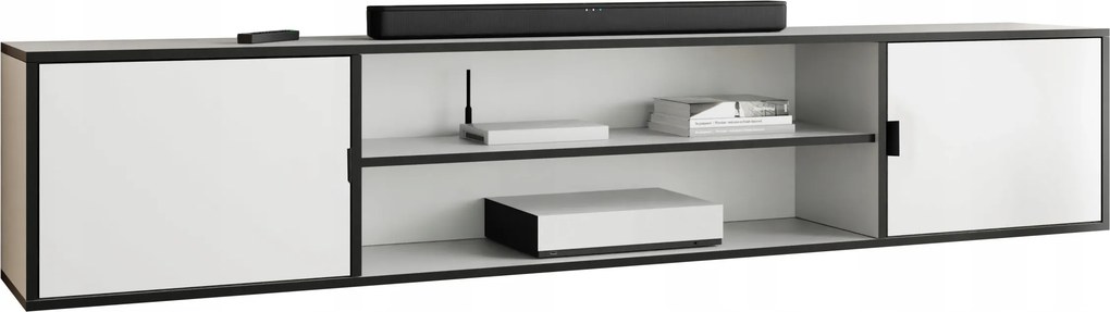 TV skříňka LUNO 4 otevřená TV skříňka bílý