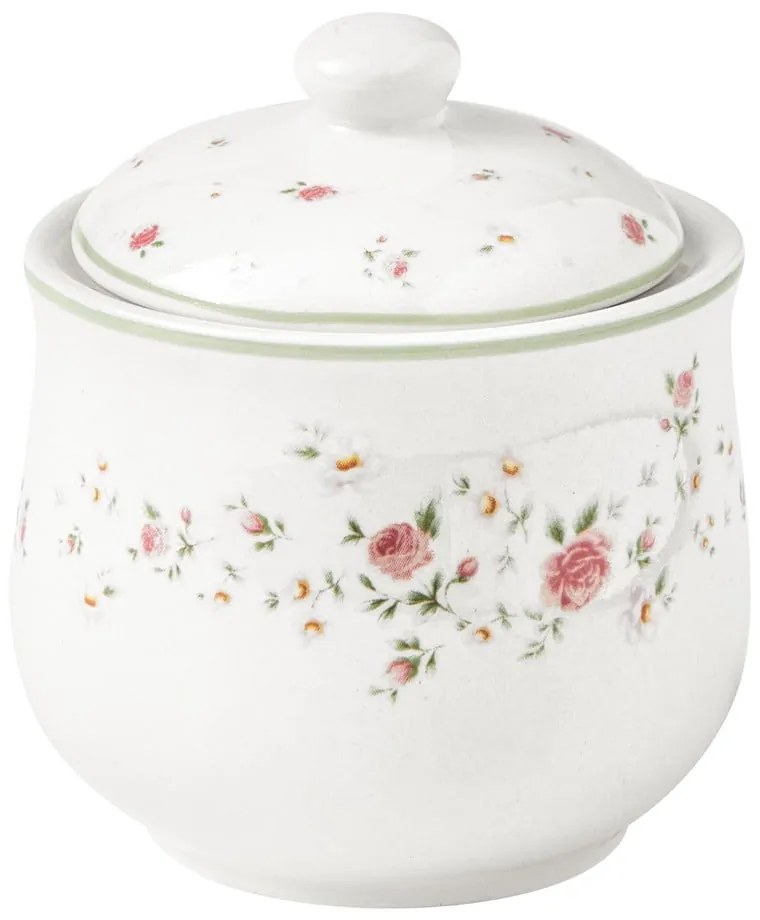 Bílá porcelánová cukřenka Brandani Nonna Rosa