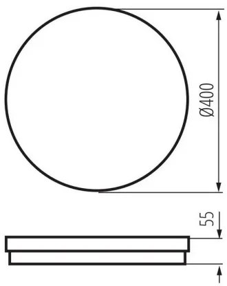 LED svítidlo Kanlux BENO ECO 40W CCT O B černé 40W 3000K/4000K/6500K IP65 38387