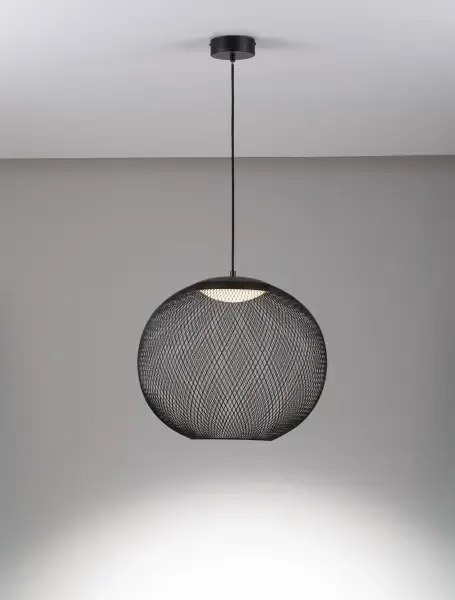 LED černá designová svítilna Kinetic 154