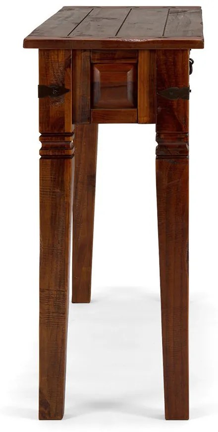 Massive home | Hnědý konzolový stolek 120 cm Catalina masiv borovice MH1373W