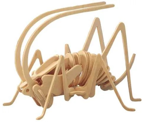 Woodcraft construction kit Woodcraft Dřevěné 3D puzzle cvrček