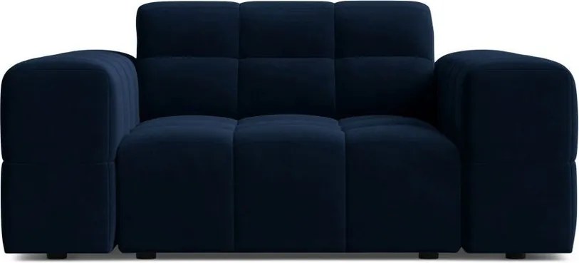Tmavě modré sametové křeslo Chicago – Cosmopolitan Design