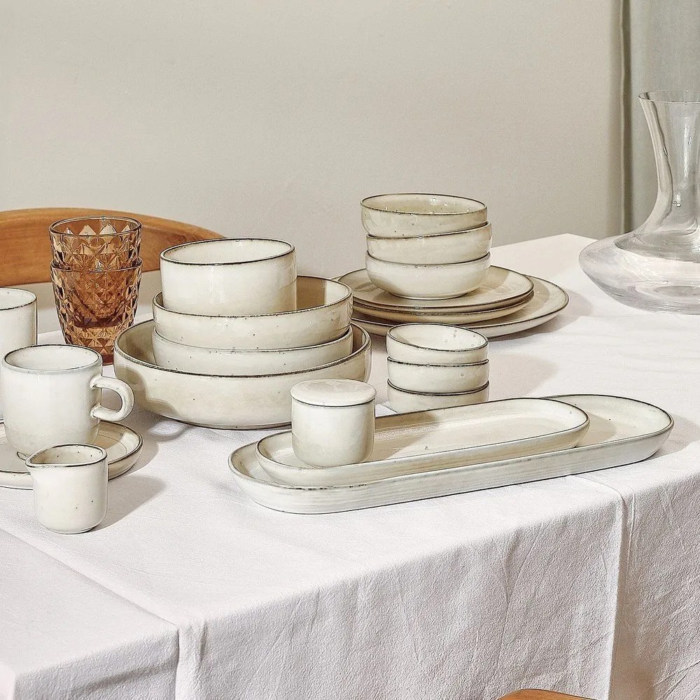 Kameninová jídelní sada 16 ks pro 4 osoby Meridian – Salt&Pepper