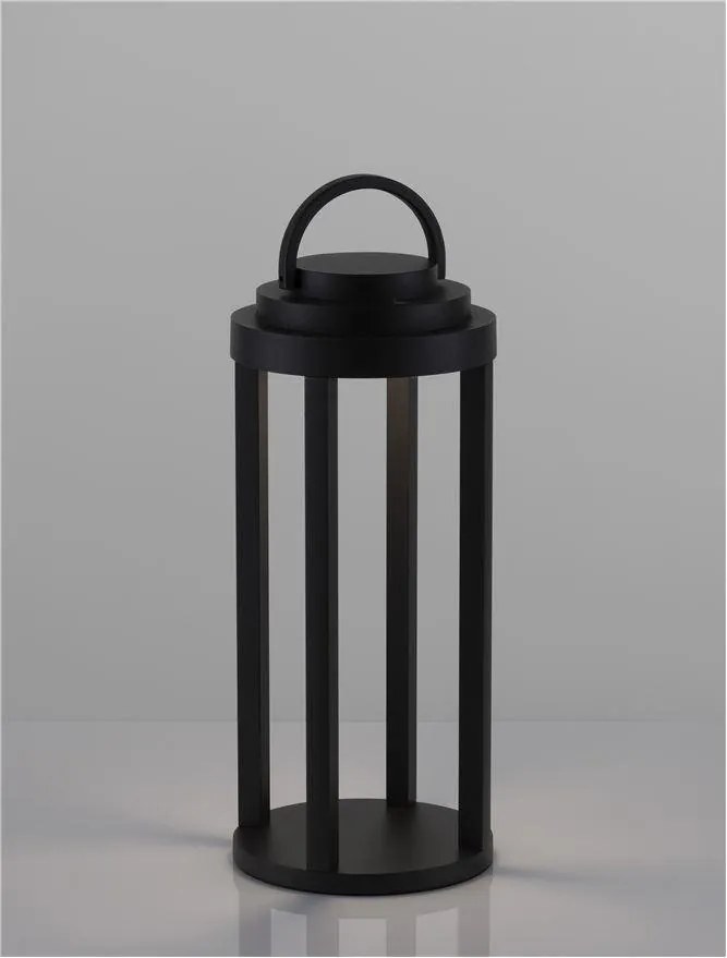 NV 9492700 Venkovní stolní lampa MOCHA antracitový hliník a čiré sklo LED 2W 3000K 5V DC 96st. IP54 - NOVA LUCE