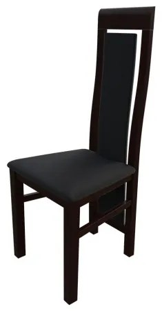 Kuchyňská židle MOVILE 31 - ořech / černá ekokůže