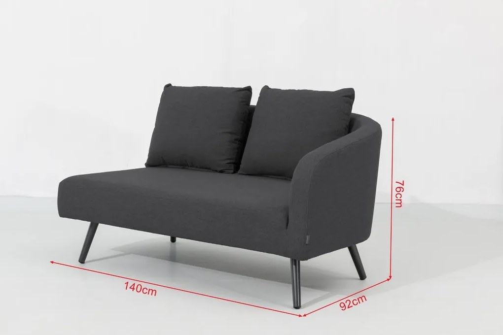 Doppler Melia LIKA-TEX® antracit - luxusní zahradní souprava - Rozbalené zboží (N603)