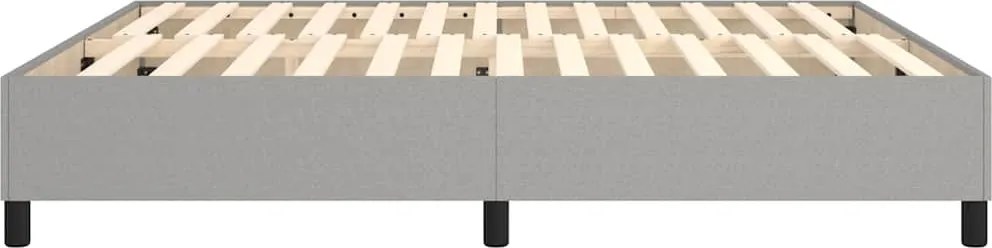 Rám postele s boxspringem světle šedý 180 x 200 cm textil 3120878