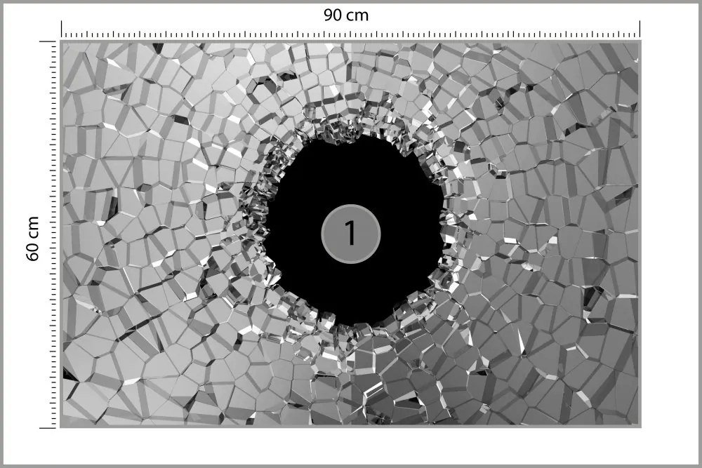 Fototapeta Abstraktní Tunel 3D Efekt Hladký vinyl 300x210