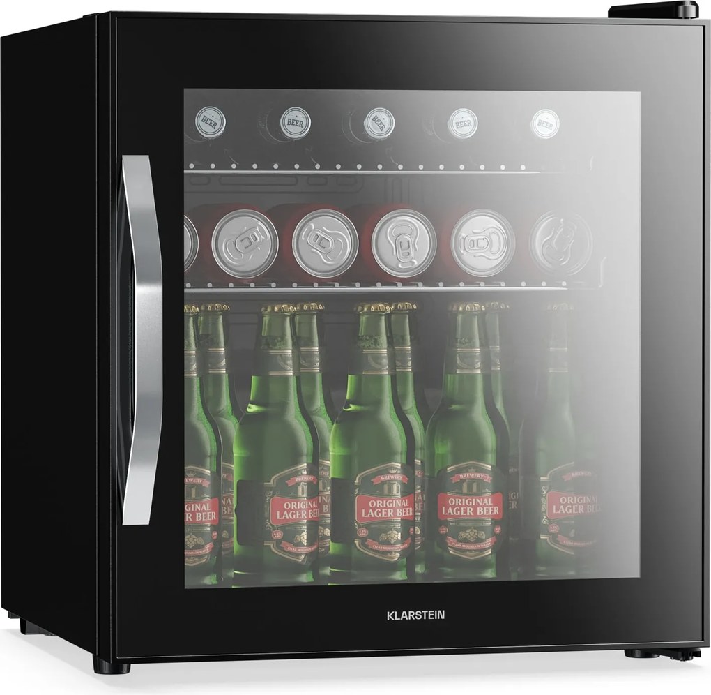 Klarstein Beersafe nápojová chladnička se zrcadlovými dveřmi | 44 x 48 cm | LED vnitřní osvětlení