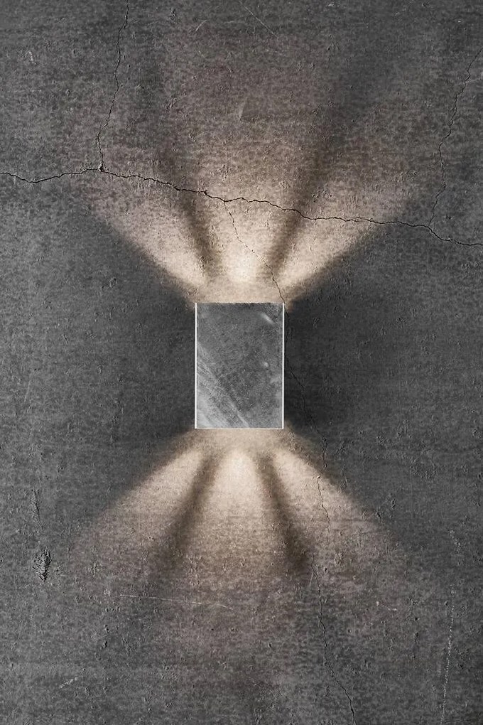 NOR 2019041031 Venkovní nástěnné svítidlo Fold 10 2x3,5W LED galvanizovaná ocel čirá - NORDLUX