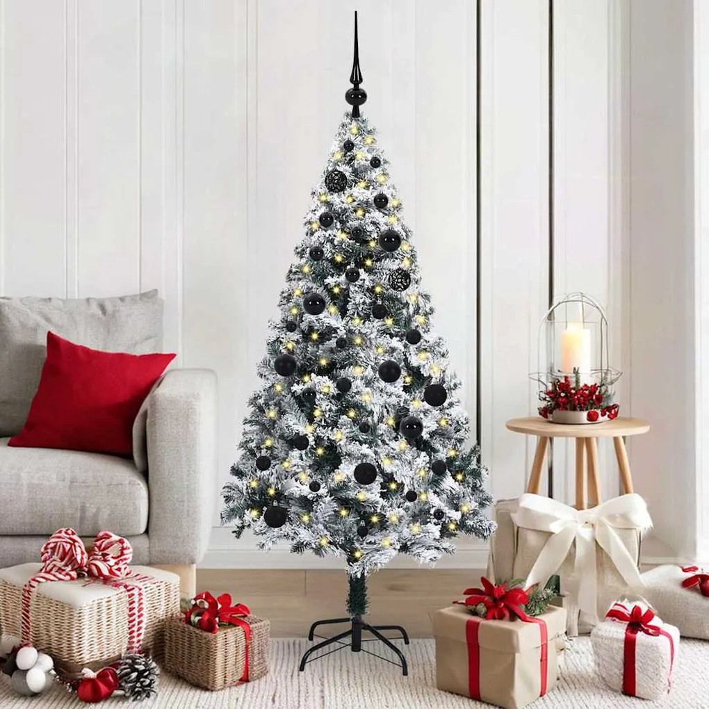 Umělý vánoční stromeček Bílá 150 cm PVC, ocel a plast 3396950