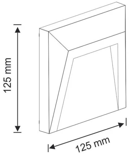 LED Venkovní schodišťové svítidlo HOLDEN LED/1W/230V IP65 antracit