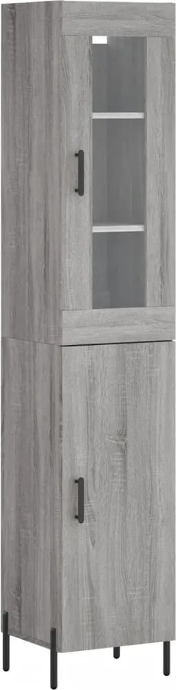 Skříň highboard šedá sonoma 34,5 x 34 x 180 cm kompozitní dřevo 3199183