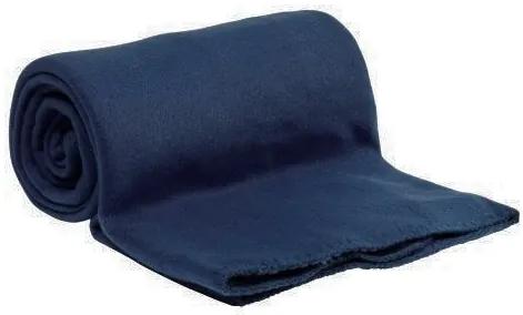 Fleecová deka tmavě modrá 160x200 cm