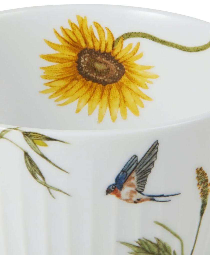 KÄHLER Porcelánová miska Hammershøi Summer Sunflower 12 cm, žlutá barva, porcelán