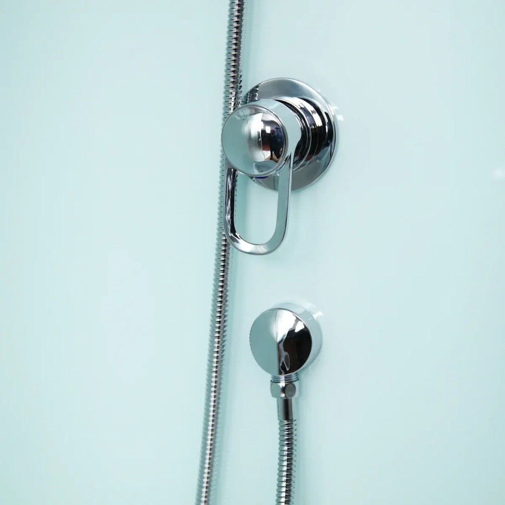 NOTRE 100 BÍLÝ Sprchový box čtvrtkruhový