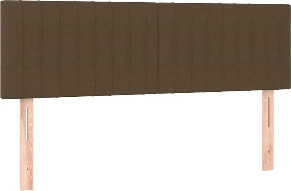 Box spring postel s matrací tmavě hnědá 140x190 cm textil 3130428