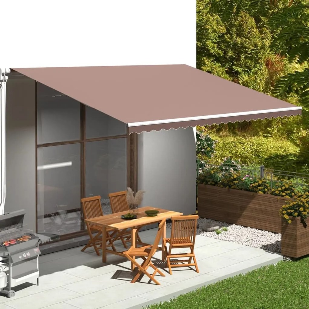 vidaXL Náhradní plachta na markýzu 5 x 3,5 m [311952] Barva: Modro-bílá