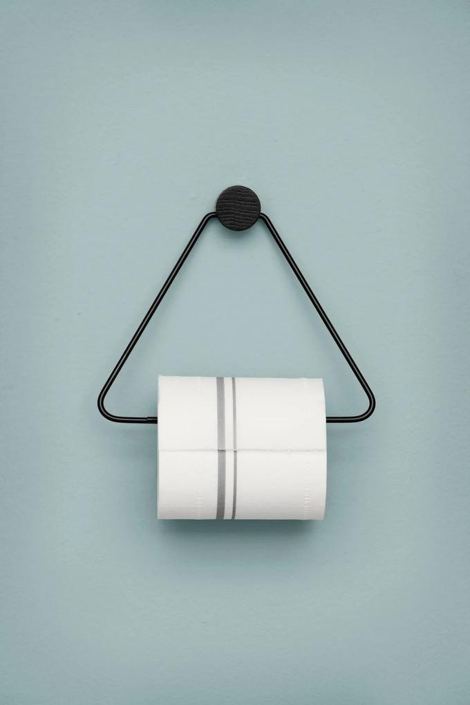 Držák na toaletní papír Ferm Living trojúhelník černý