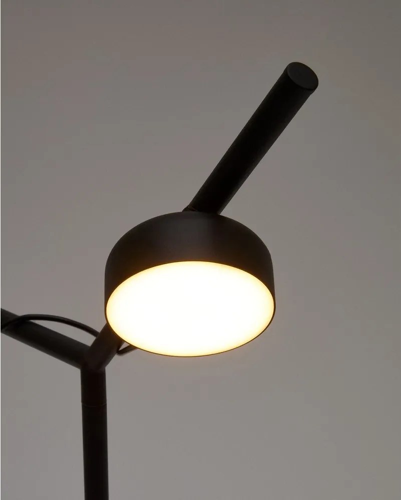 Černá kovová LED stmívatelná stolní lampa (výška 61,5 cm) Orey – Kave Home