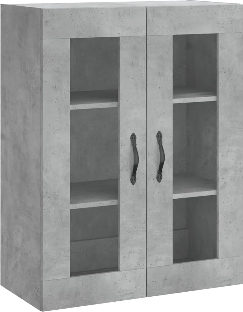 Skříň highboard betonově šedá 69,5x34x180 cm kompozitní dřevo 3198501