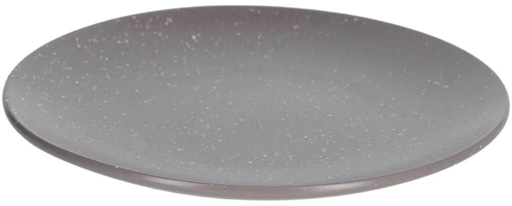 Tmavě šedý keramický talíř Kave Home Aratani Ø 27 cm
