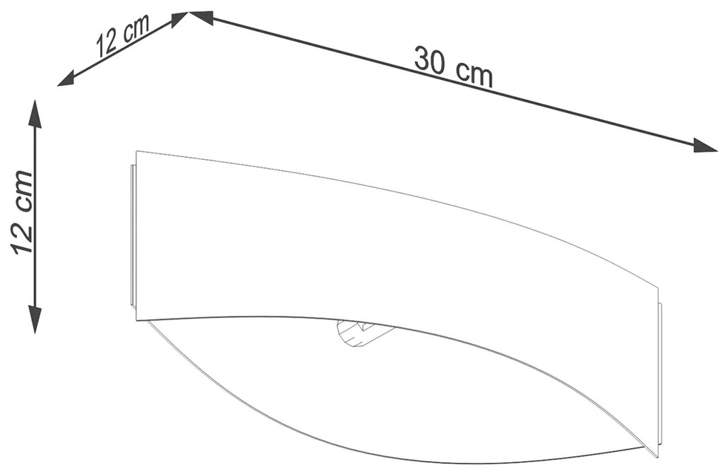 Sollux Lighting Nástěnné svítidlo TONI Černá