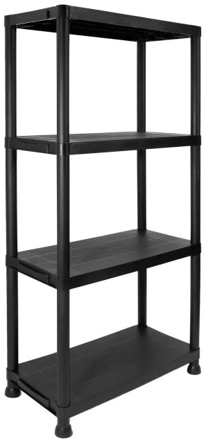 Plastový regál IRVING 131x61x31 cm černý